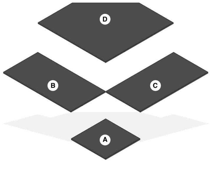 60" Corner Modular Hearth Pad System AC02787 – Tri State Fireplaces